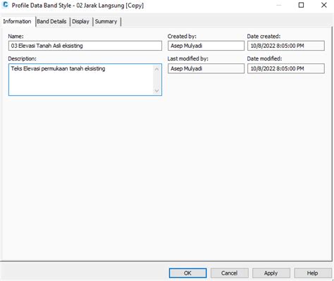 Membuat Band Style Profile Autocad Civil 3d Bagian 6 Ceritasipil