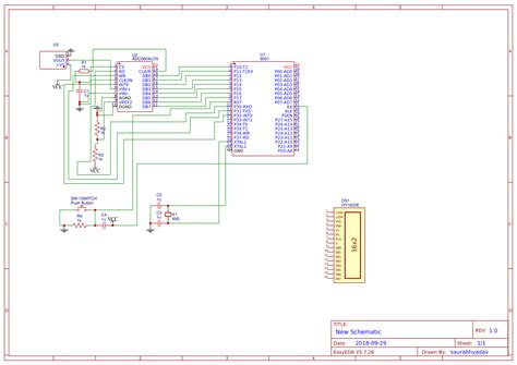 Temparature Sensor Using 8051 Easyeda Open Source Hardware Lab
