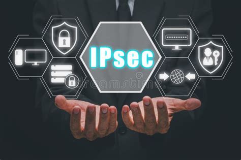 Businessman Hand Holding Internet And Protection Network Icon On