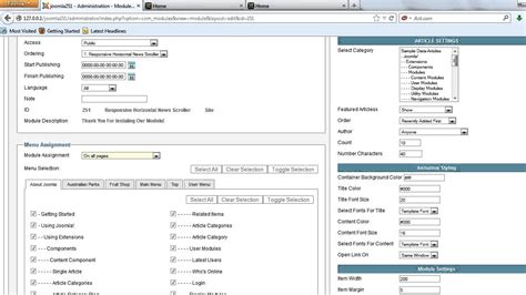 Responsive Horizontal News Scroller Joomla Module YouTube