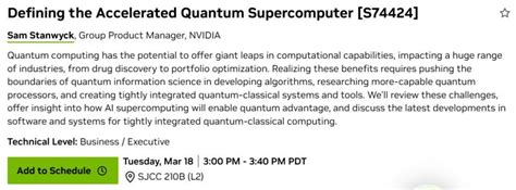 Gtc Nvidia Defining The Accelerated Quantum Supercomputer Frédéric