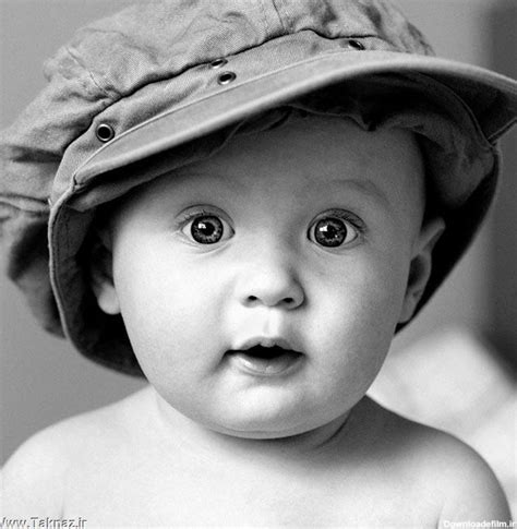 عکس کودک سیاه و سفید