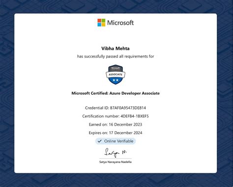 Vibha Mehta On Linkedin Microsoftcertified Azuredeveloper