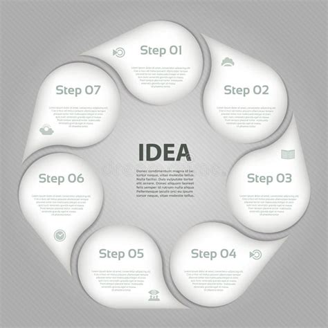 Vector Circle Infographic Template For Cycle Diagram Graph Presentation And Round Chart Stock