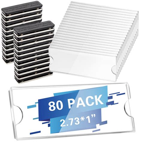 80 Set Magnetic Name Tags Kit 80 Magnetic Badge Holders Desertcart India