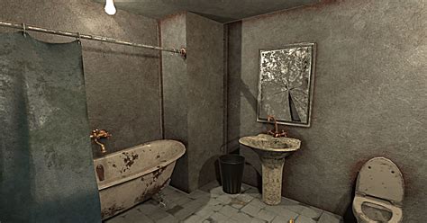 Creepy Dirty Bathroom Scene 3d Urban Unity Asset Store