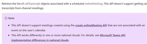 How Can I Fetch Transcript Using Graph Api Microsoft Qanda