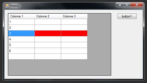 Couleur Dune Ligne Datagridview Par Double Clic