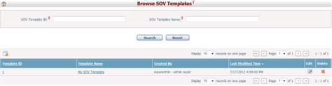 Browse Sov Templates