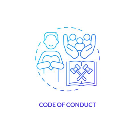 Gradient Code Of Conduct Icon Concept Isolated Vector Lobbying Government Thin Line