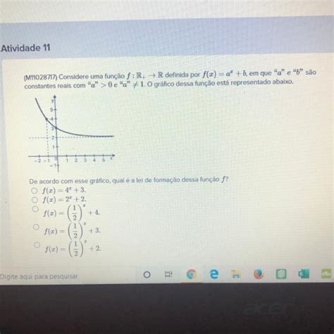 Atividade 11 M11028717 Considere Uma Função Fr R Definida Por Fx