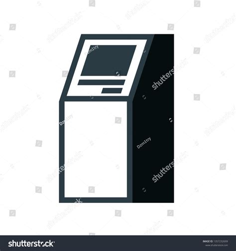 Atm 실루엣 아이콘 흰색 배경에 이미지 스톡 벡터로열티 프리 1357232699 Shutterstock