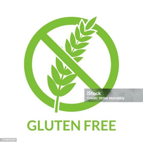 글루텐 요금 아이콘입니다 밀이나 곡물 기호가없는 건강한 음식 시리얼 알레르기 및 다이어트 로고 벡터 그림입니다 글루텐이 들어 있지 않은에 대한 스톡 벡터 아트 및 기타
