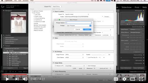 How To Create Export Presets In Lightroom Photography Workflow Series Part 4