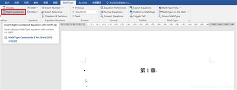 word操作之mathtype自动进行公式编号 mathtype公式编号 csdn博客