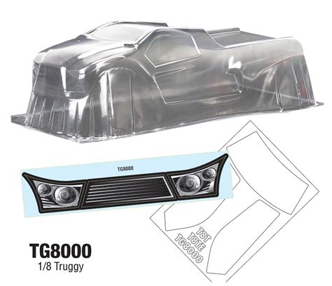 Team C Racing Tg8000 1 8 Truggy Clear Body Shell