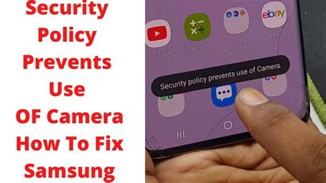 understanding how security policies restrict camera usage