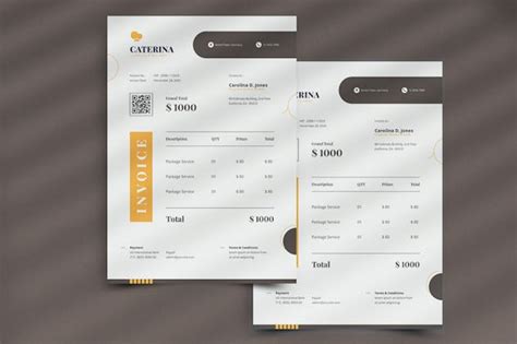 Обслуживание счетов Шаблоны для печати Включая выставленный счет и офис Envato