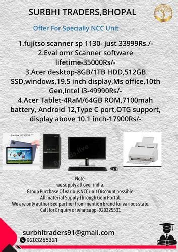 Fujitsu Scanners At Rs 33999piece Fujitsu Scanners In Bhopal Id
