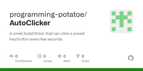 Github Programming Potatoe Autoclicker A Small Autoclicker That Can Click A Preset Key Button