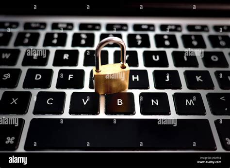 Lock On Computer Keyboard Stock Photo Alamy