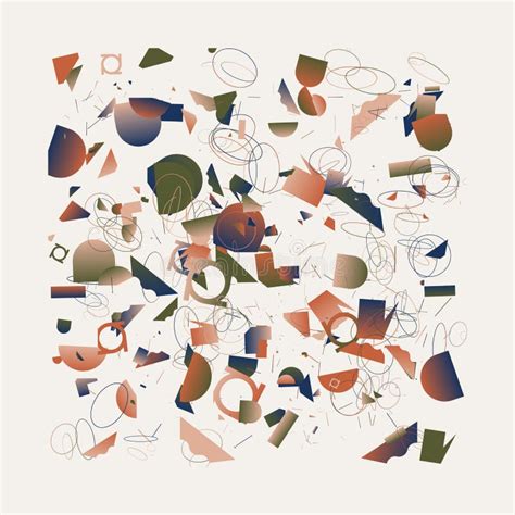 Abstract Vector Graphics Made With Generative Art Approach Using