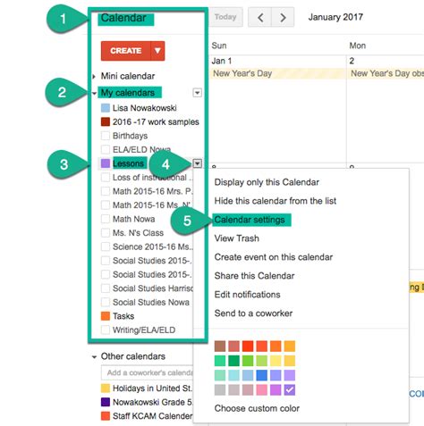 Calendar Deleting A Calendar Nowa Techie