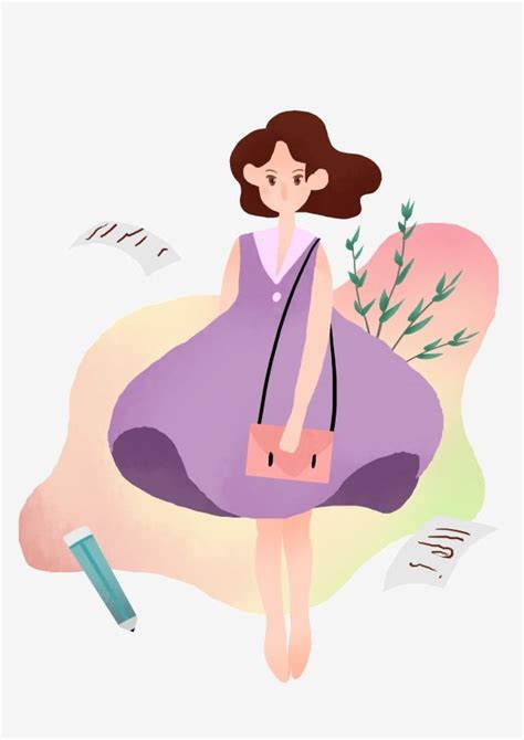 만화 일러스트 레이 션 사무실 그림 문자 작업 스탭 사무실 그림 소녀 만화 Png 일러스트 및 Psd 이미지 무료 다운로드