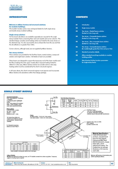Brochure Albion Sections