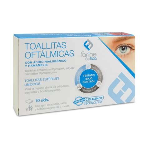 Farline Optica Toallitas Oftalmicas 10 Unidades