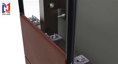 Terracotta Ventilated Facade Support System For 18mm Panels With Low Maintainance