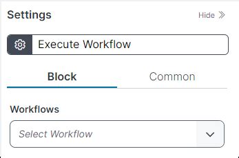 Execute Workflow Quick Action