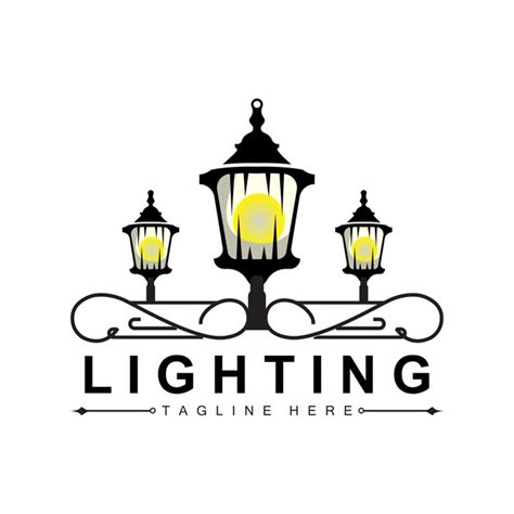 Premium Vector Street Lamp Logo Lantern Lamp Vector Lighting Classic