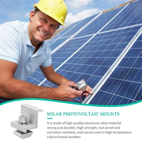 4pcs Brackets For Solar Module Installation Adjustable Fixing Solar