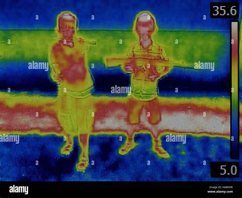 Infrared Camouflage Thermal Imaging Thermogram Invisible Imprint Stock