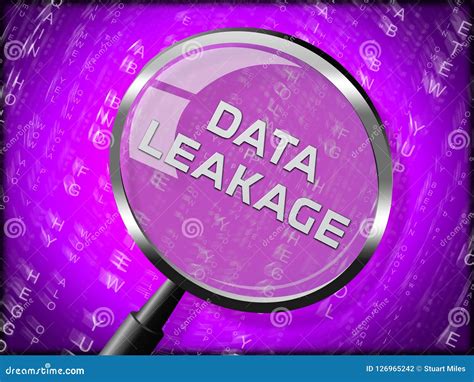 Data Leakage Information Flow Loss 3d Rendering Stock Illustration