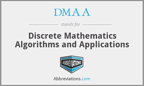 What Is The Abbreviation For Discrete Mathematics Algorithms And