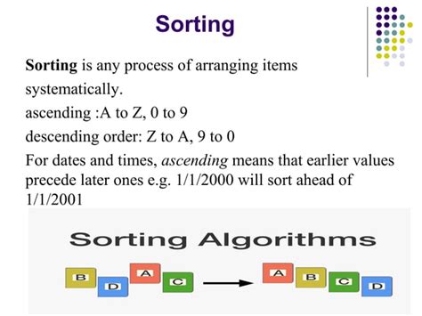 Sorting Algorithm Ppt