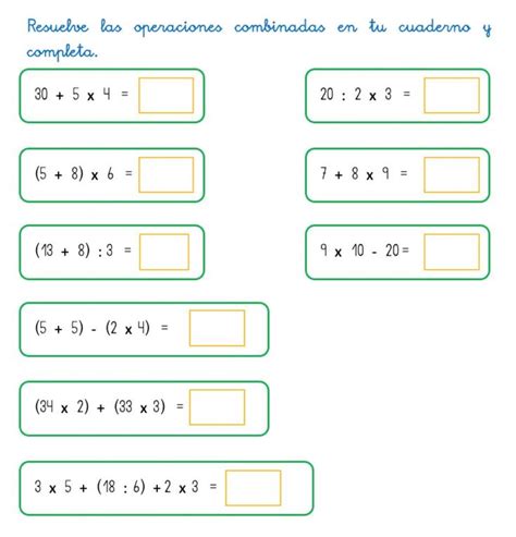 Operaciones Combinadas Exercise For Quinto De Primaria