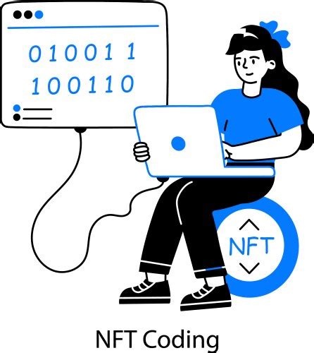 Nft Coding Royalty Free Vector Image Vectorstock