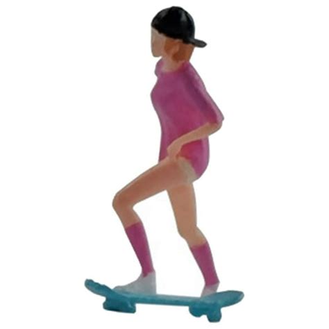 Figuras Realistas A Escala 164 Patineta Chica Modelo De Personas En