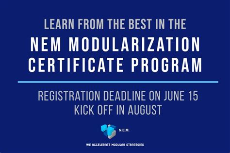 Nem North European Modularization Network On Linkedin