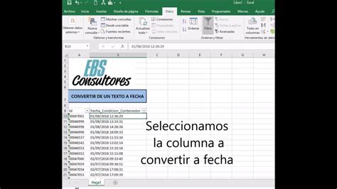Como Convertir Texto En Fecha En Excel Youtube Hot Sex Picture