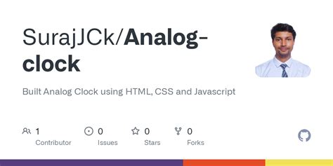 Github Surajjckanalog Clock Built Analog Clock Using Html Css And Javascript