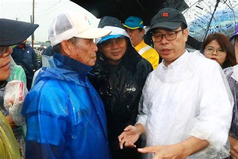 徹夜掌握水情 陳其邁一早視察岡山路竹永安 Enn台灣電報