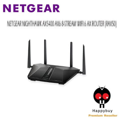 NETGEAR Nighthawk 6 Stream AX5400 WiFi 6 Router RAX50 3 Years Warranty By NETGEAR Shopee