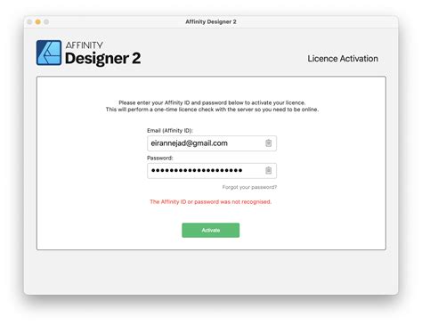 Cant Activate My V2 Desktop License Affinity On Desktop Questions Macos And Windows
