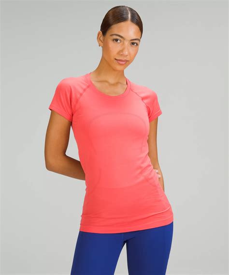 Lululemon Swiftly Tech Short Sleeve Shirt 20 In Pale Raspberrypale