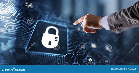 Cyber Security System Abstract Technology Background Technology