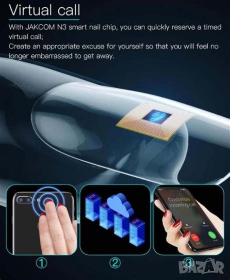 Anti Uv Универсален Смарт Нокът Iot Радио Индуктивен Чип Интернет на